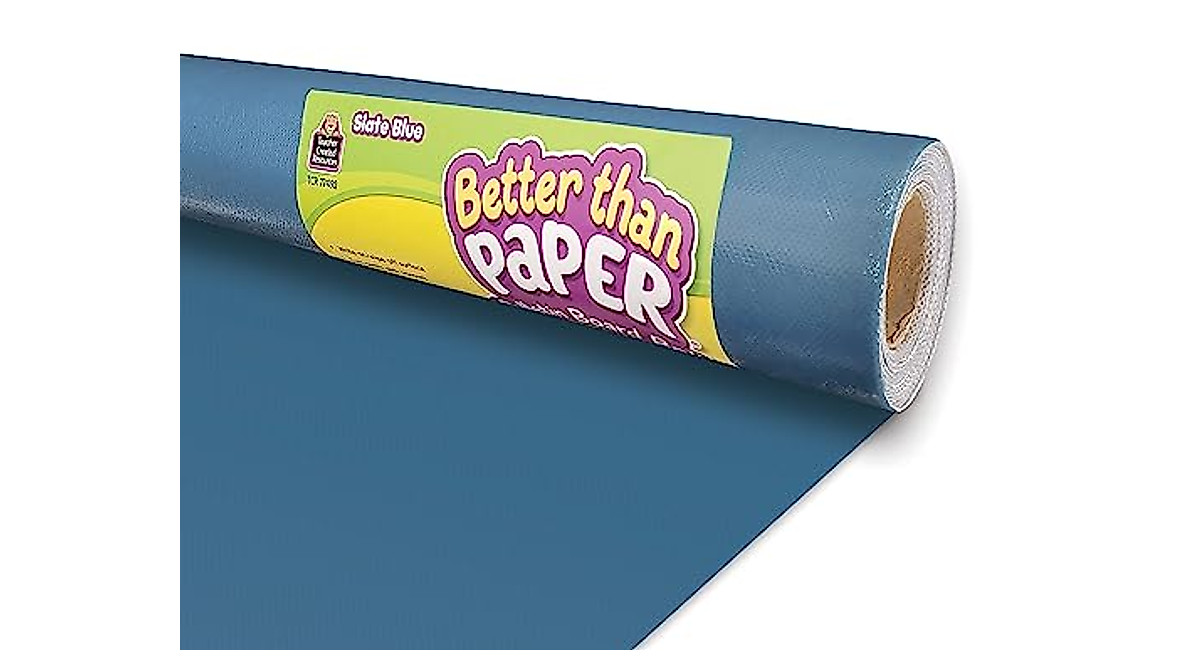 Slate Blue Bulletin Board Roll - Easy to Use Classroom Decor
