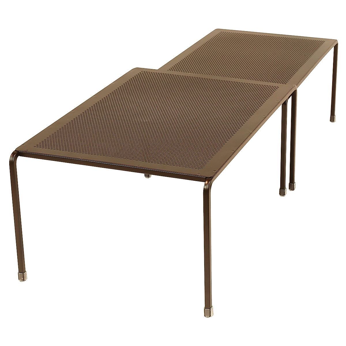 Deco Brothers Expandable Cabinet Shelf Organizer for Kitchen Cabinet and Counter, Bronze