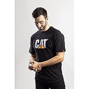 Caterpillar mens Tm Logo T-shirt T Shirt, Black, Large US