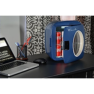 Uber Appliance UB-XL1-BLUE Mini Fridge, 9L, Navy Blue