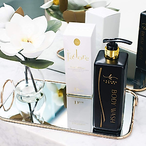 Shampoo and Conditioner Dispenser (Black, Set of 3, 25oz) - Empty Pump Bottles for Bathroom - Refillable Shampoo Conditioner Body Wash Dispensers – Shower Soap Bottle with Pump – Permanent Labels