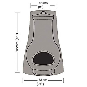 MKMKL 4Outdoor Stove Cover, Balcony Garden Stove Waterproof and Dustproof Cover, Grill Heater Cover,Black,61x122x21cm