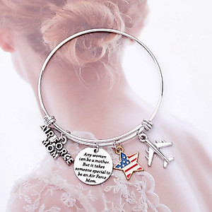 AKTAP Military Mom Bracelets Military Family Mother Gift It Takes Someone Special To Be A Soldier Mom Deployment Jewelry for Mom