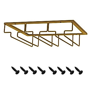 YFQHDD Wine Glass Rack Metal Goblet Holder Hanging Wine Glass Rack for Bar Kitchen Home Storage Tool