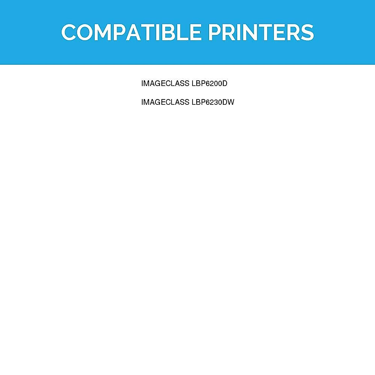 LD Products Compatible Toner Cartridge Replacement for Canon 126 CRG-126 CRG126 3483B001 (Black, 2-Pack) for use in ImageClass LBP6200d & LBP6230dw