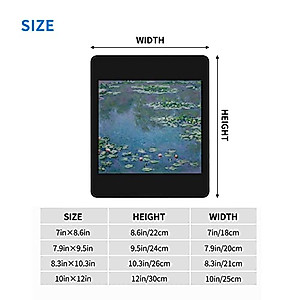 Lilies Claude Monet Water Game Office Overlock Rubber Non-Slip Mouse Pad
