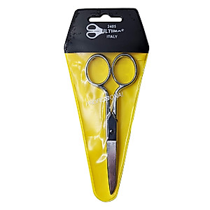 Ultima 5 Inch Dress Maker Scissors – Drop Forged Carbon Steel Dressmaker’s Sheers, Chrome Plated with Straight Handles, Made in Italy