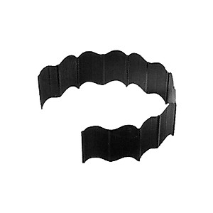 Suncast 6" Interlocking No Dig Border Landscape Edging, Durable Black Vinyl, Easy Install Sections for Garden and Flower Bed Landscaping (Set of 40)