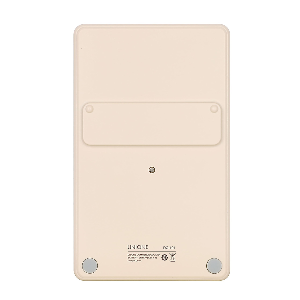 UNIONE Pocket & Desktop Beige Calculator with a Bright LCD, Dual Power Handheld Desktop. Color. Business, Office, High School