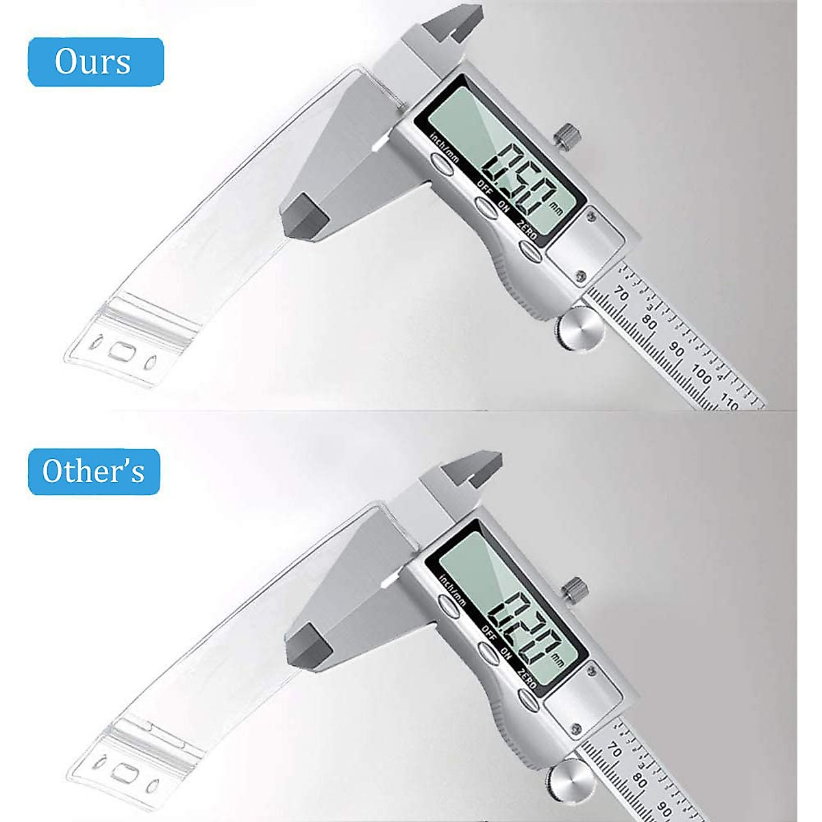 50 Pcs Badge Holders and Metal Clips Clear Plastic Horizontal Name Tag Holders with Clips ID Badge Holder with Metal Clips