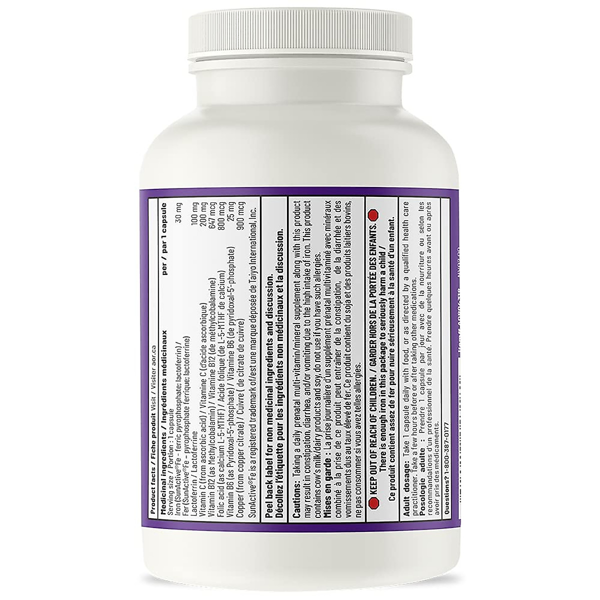 AOR, Ortho Iron, Supports iron absorption & gastric tolerability, healthy red blood cell formation, Dietary Supplement, Vegetarian, 60 servings (60 Capsules).