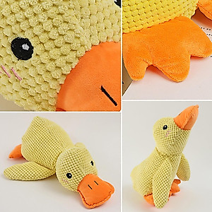 Dog Emotional Support Duck, Mellow Dog Calming Duck, Calming Duck Dog Toy, The Mellow Dog Calming Duck Dog Toy, Dog Duck Toy with Quacking Sound (XL)