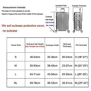 Tripnuo Elastic Travel Luggage Cover Travel Suitcase Protective Cover for Trunk Case Apply to 19''-32'' Suitcase Cover (T2089, XL)