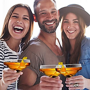 2 Sets of Crystal Martini Glass, Ultra Clear, Elegant Crystal Clear Wine Glass Pair, 100% Hand Blown, Dishwasher Safe, Great For Dinner, Parties, Wedding, And ELEGANT Occasions