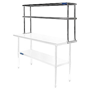 AmGood Double OverShelf Stainless Steel NSF - Many (36" Long x 18" Deep)