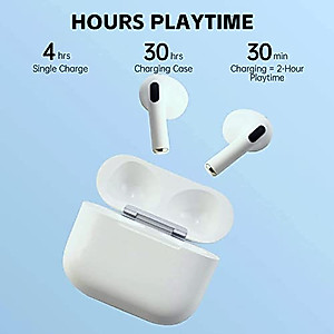 KAHPAN Wireless Earbuds, Bluetooth 5.3 Earbuds with 30H Playtime, IPX7 Waterproof Stereo Sound True Wireless Earbuds Built-in Microphone, Bluetooth Headphones for Sport and Working