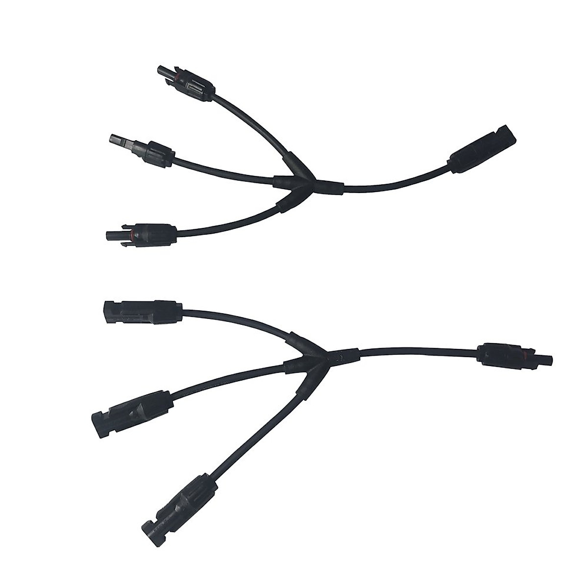 KRXNY PV Solar Panel Wire Connector 1 to 3 Y Branch Parallel Cable Adaptor Connectors 1 Pair