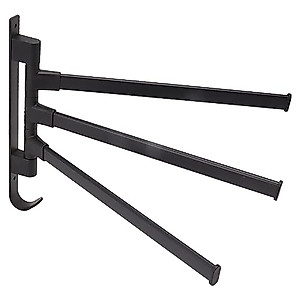 Swivel Towel Rack Hand Towel Bar Bathroom Swing Hanger Towel Rack Holder Wall Mounted Bathroom Corner Hanging Rod(3 Arms)