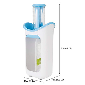 BORDSTRACT 30.5x13x9.5cm Reusable Food Pouches, BPA Free Pouch Filling Station for semi Solid Homemade Organic Food (Blue)