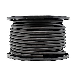 SoundBox Connected 4 Gauge Black Amplifier Amp Power/Ground Wire 100 Feet Superflex Cable 100' Spool