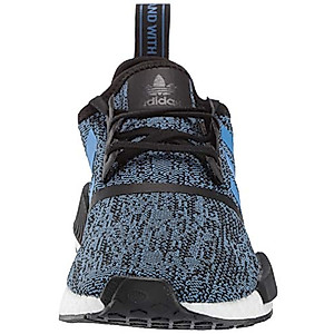 adidas Originals NMD_R1's Running Shoe, Black/True Blue/Utility Black, 5 US Unisex Big Kid