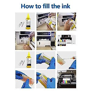 Sublimation Ink Compatible with SAWGRASS Virtuoso SG400 SG500 SG800 SG1000 SG400NA SG800NA RICOH SG3110 SG2100N SG3100 SG3100SF SG3100SNW SG3110DNW SG3110DN Printers 4x100ML