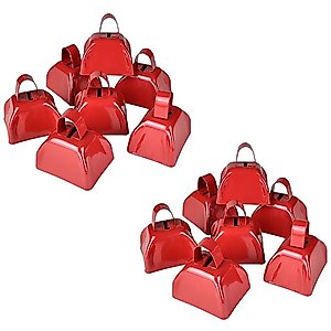 24 3" Metal Cowbell - Red