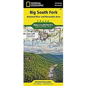 Big South Fork National River and Recreation Area Map (National Geographic Trails Illustrated Map, 241)