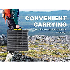 Togo POWER Portable Solar Panel for Power Station - Efficient, Waterproof Solar Cell Charger with Reflective Mat - Foldable & Adjustable 100W Bifacial Solar Panel Bracket for Home & Outdoor Adventure