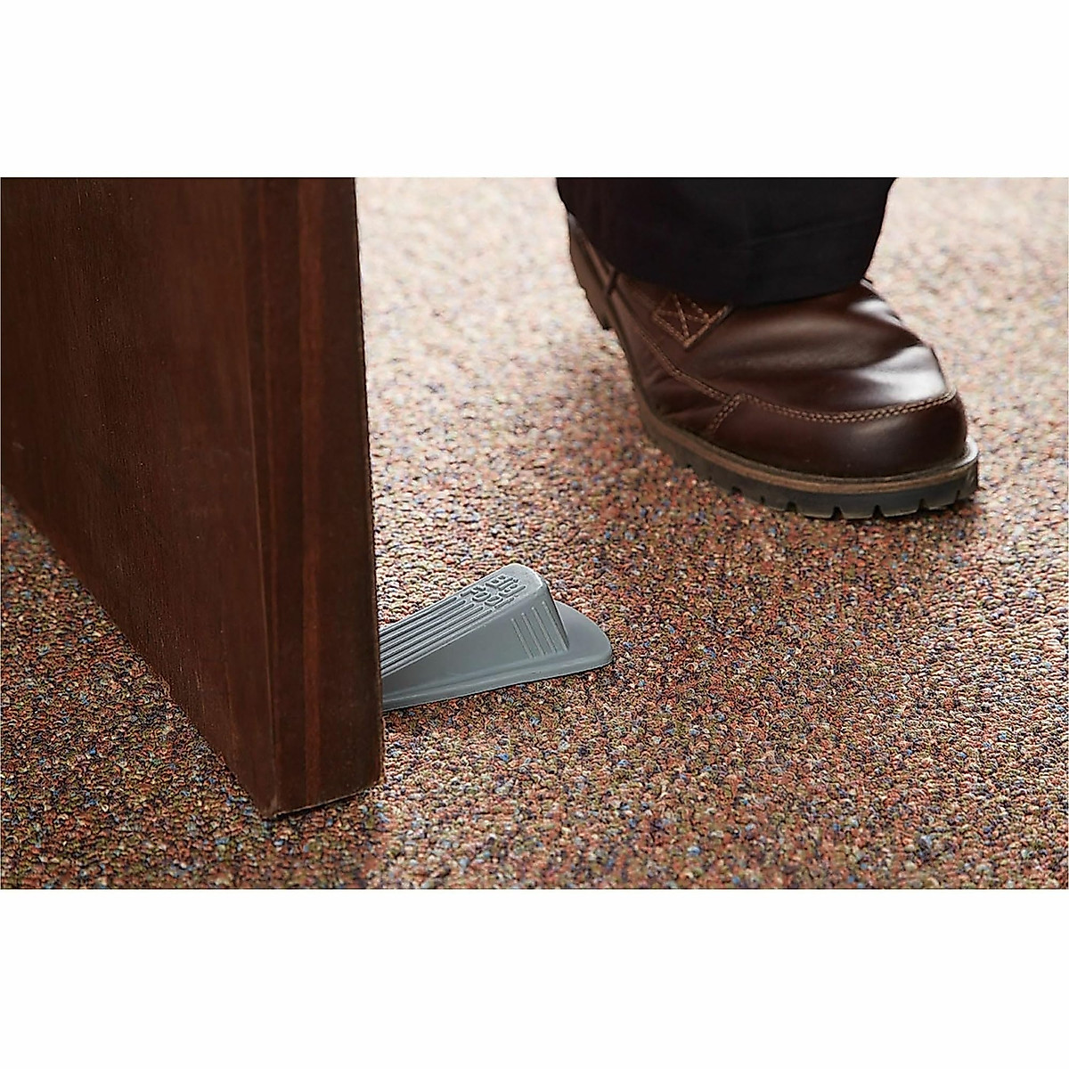 Master Caster Big Foot Doorstop, 4.75 x 2 x 1.25 Inches, Gray, 1/Pack (00941)