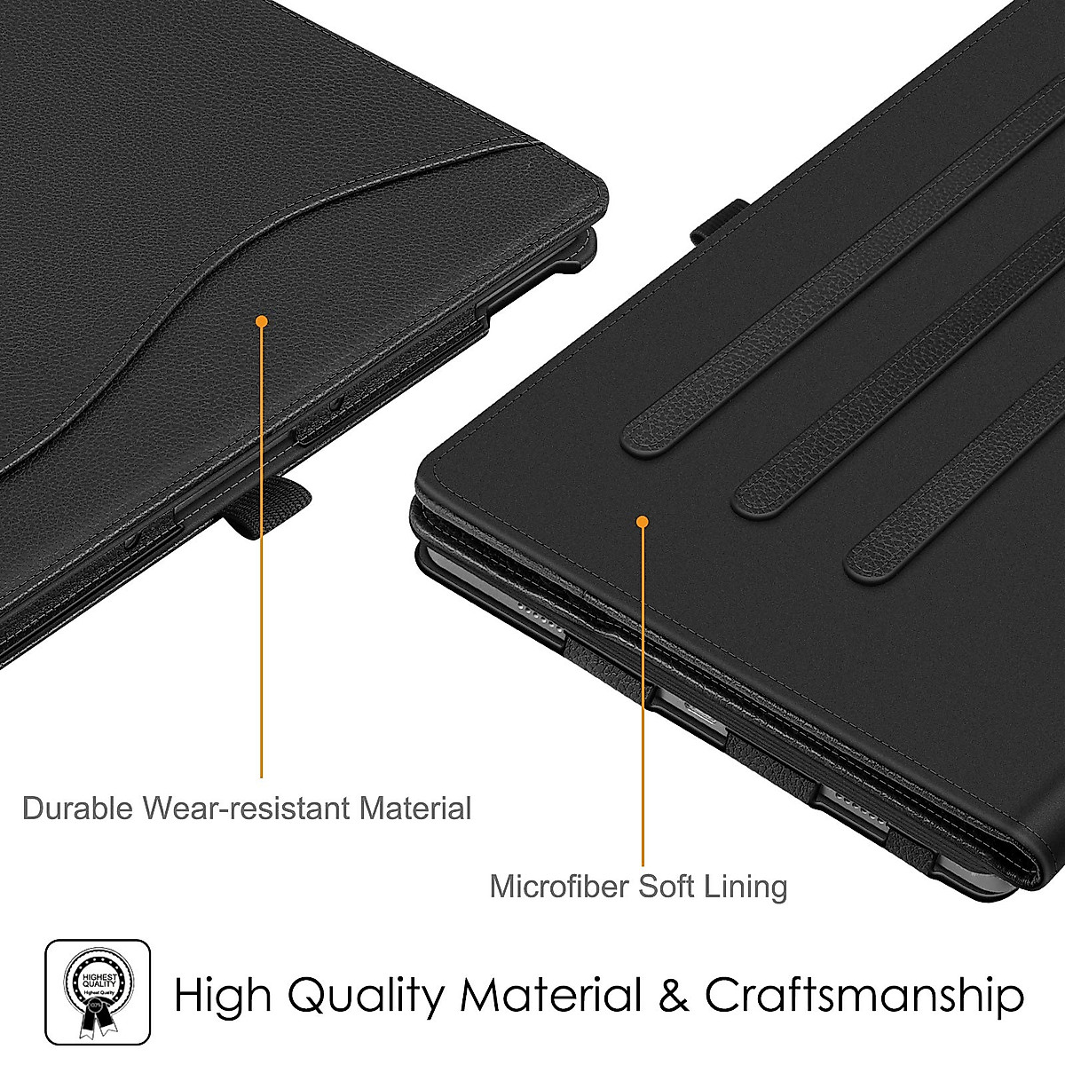 Fintie Case for Lenovo Tab P11 Plus Case 2021, Multi-Angle Viewing Folio Cover with Pocket, Auto Wake/Sleep, Black