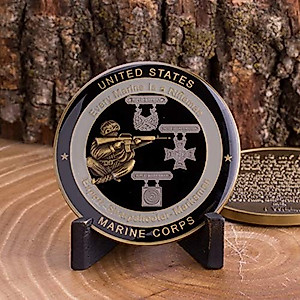 Marine Corps Rifleman Creed Challenge Coin - USMC Military Coin - Officially Licenced Product Designed By Marines FOR Marines. USMC Challenge Coin