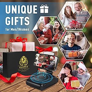 Birthday Gifts for Men, Cell Phone Stand with Wireless Bluetooth Speaker, Dad Gifts for Fathers Day, for Men Him Husband Dad Gifts