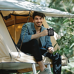 GINGPROUS Papa Bear Insulated Travel Mug, Father's Day Gifts for Papa Grandpa Dad Father New Dad to Be from Daughter Son, Birthday Christmas Present,12 Oz Stainless Steel Insulated Coffee Mug, Black