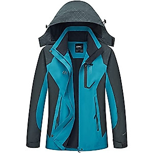 Diamond Candy Women's Waterproof Rain Jacket with Hood Lightweight Windbreaker Raincoat for Hiking, Travel and Running
