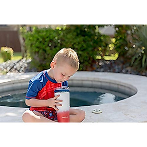 Ice Shaker 26 Oz Tumbler, Insulated Water Bottle with Straw, Stainless Steel Water Bottle, As Seen on Shark Tank, Water Bottle with Straw, Mermaid