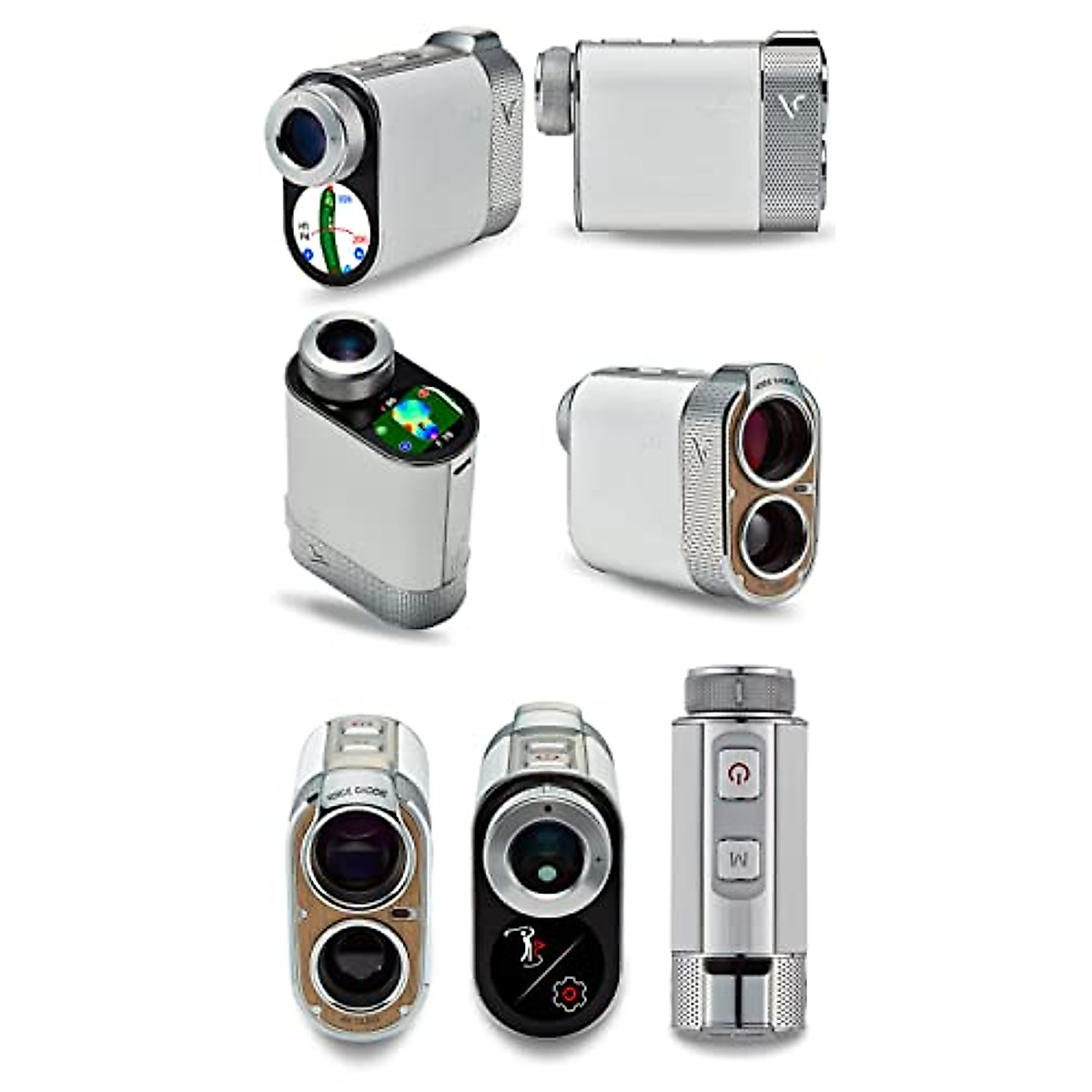 Voice Caddie SL2 Golf GPS Laser Rangefinder | Distance Measuring Flag Pole Locking Vibration | Slope Mode Tournament Switch | Continuous Scan | 6X Magnification | 1,000 Yards | USB Rechargeable