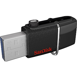 Sandisk Ultra Dual USB Flash Drive, 32 GB, Black (SDDD2-032G-A46)