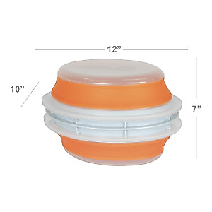 CanCooker Collapsible Plastic Batter Bowl | Mess Free Breading Shaker Container & Batter Mixer | Perfect for Fish Frying, Fried Chicken, Onion Rings, Wings & More