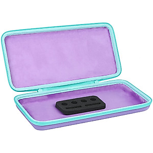 co2CREA Hard Case Replacement for Logitech POP Keys Mechanical Wireless Keyboard, Purple Case + Daydream Mint Zipper