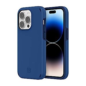 Incipio Duo Series Case for iPhone 14 Pro, 12-Ft. (3.7m) Drop Defense - Midnight Navy/Inkwell Blue (IPH-2033-MNYIB)
