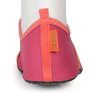 FITKICKS DM Merchandising Inc Women's Active Footwear, Fuchsia/Orange, Small