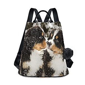 senya Women Fashion Backpack Purse Bernese Mountain Dog School College Backpack Anti Theft Rucksack Travel Shoulder Bag