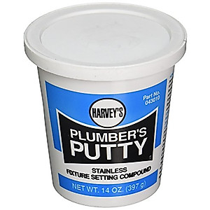 Moen GXS75C Host Series 3/4 HP Continuous Feed Garbage Disposal with Sound Reduction, Power Cord Included & WM Harvey 043010 Stainless Plumbers Putty, 14 oz