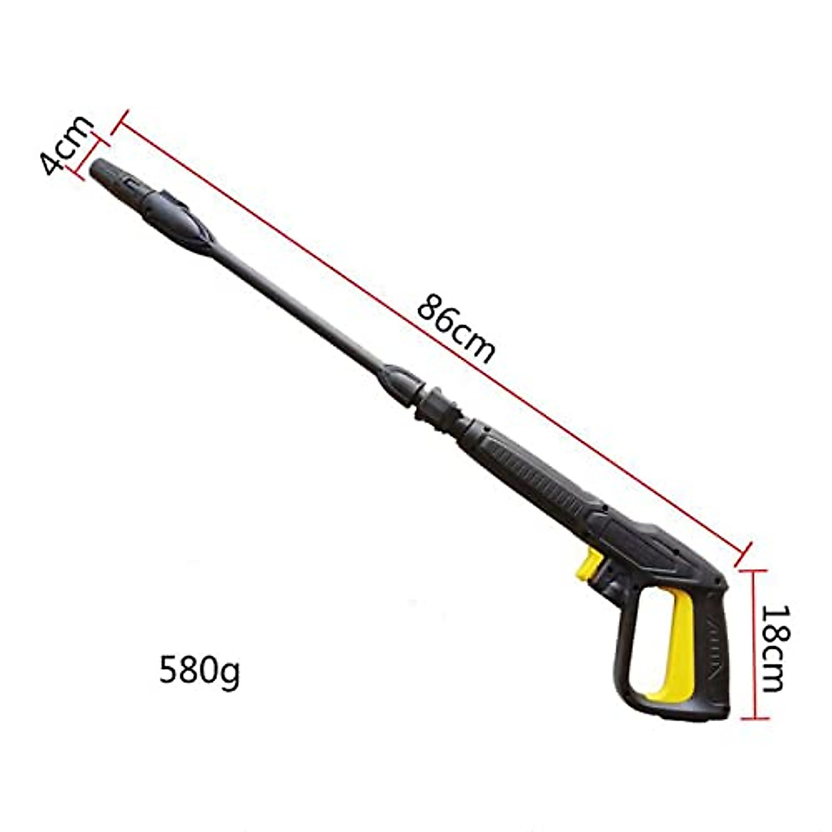 Yajuyi Pressure Washer Gun with Extension for Garden Watering 2175 PSI, Fan nozzle