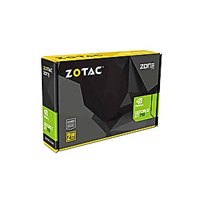 ZOTAC GeForce GT 710 2GB DDR3 PCI-E2.0 DL-DVI VGA HDMI Passive Cooled Single Slot Low Profile Graphics Card (ZT-71302-20L)