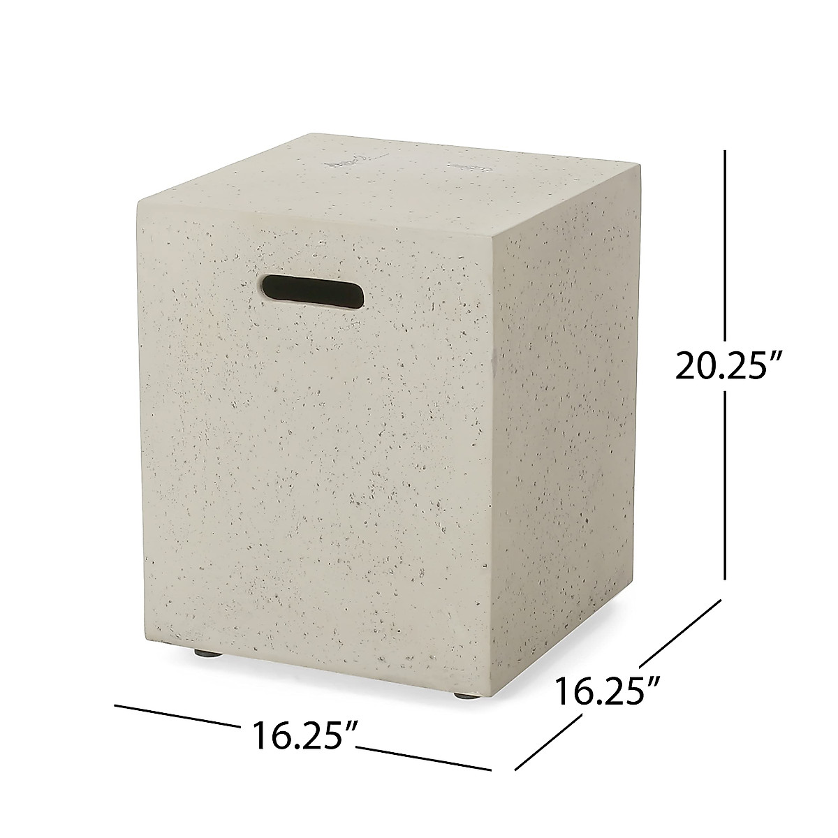 Christopher Knight Home 317494 Aidan End Table, Light Gray