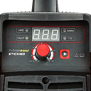 PrimeWeld 160A Arc/Stick Welder, 110V/220V Dual-Voltage Multipurpose Welder, Stick Welder Machine for Home or Jobsite Use, DC Stick Welder and Lift TIG Welder, 160Stick