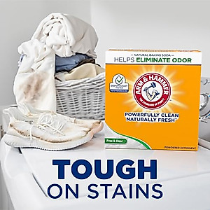 Arm & Hammer Laundry Detergent, Free of Perfume & Dyes, Powder, 100 Loads, 6.16 lb