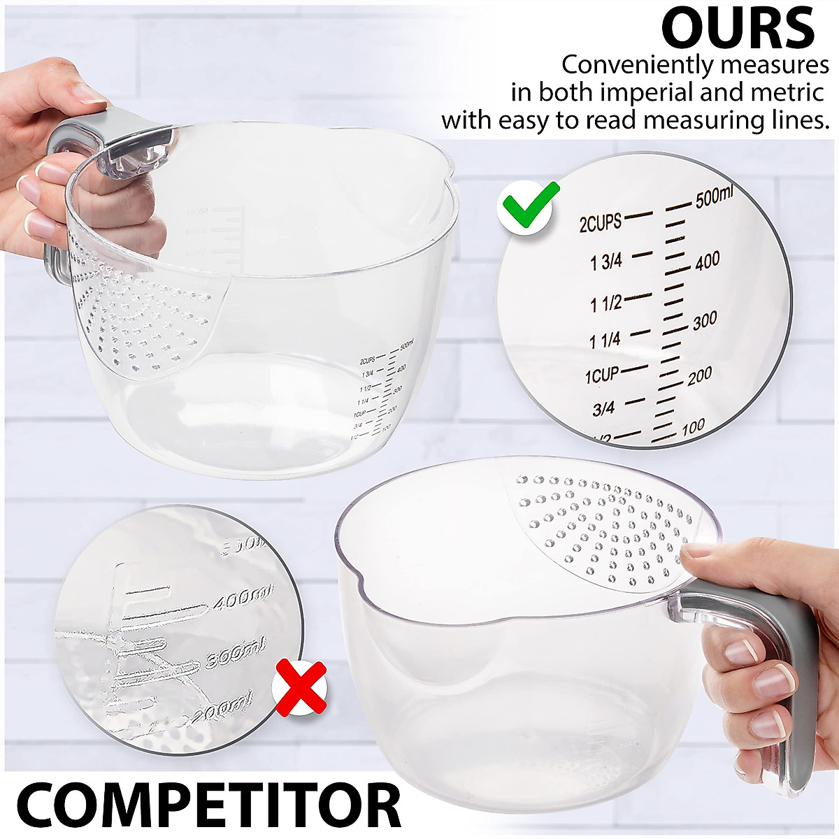 Subtle Living Qudasar Rice Dispenser - Automatic Rice Dispensing Bin - Large (22 liters) - Minimalist Style - Rice Storage Container